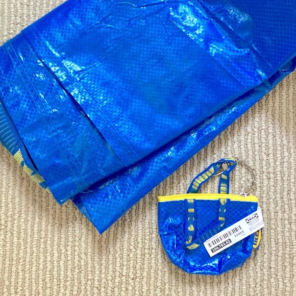 IKEA | Bags | 2 Ikea Pieces Frakta Big Bag Minibag Keychain New | Poshmark